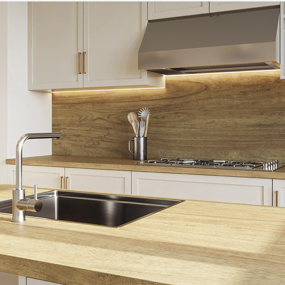 Axiom Black Painted Marble - 22mm Square Edge Laminate Worktops