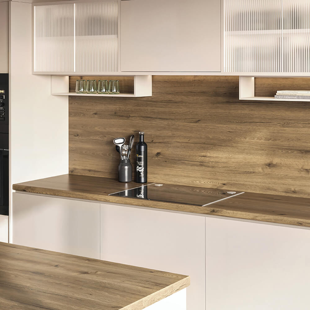 Axiom Black Painted Marble - 22mm Square Edge Laminate Worktops