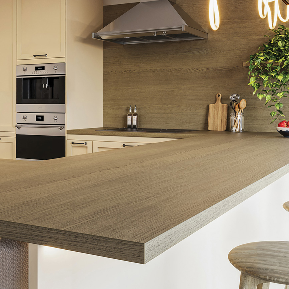 Axiom Black Painted Marble - 22mm Square Edge Laminate Worktops