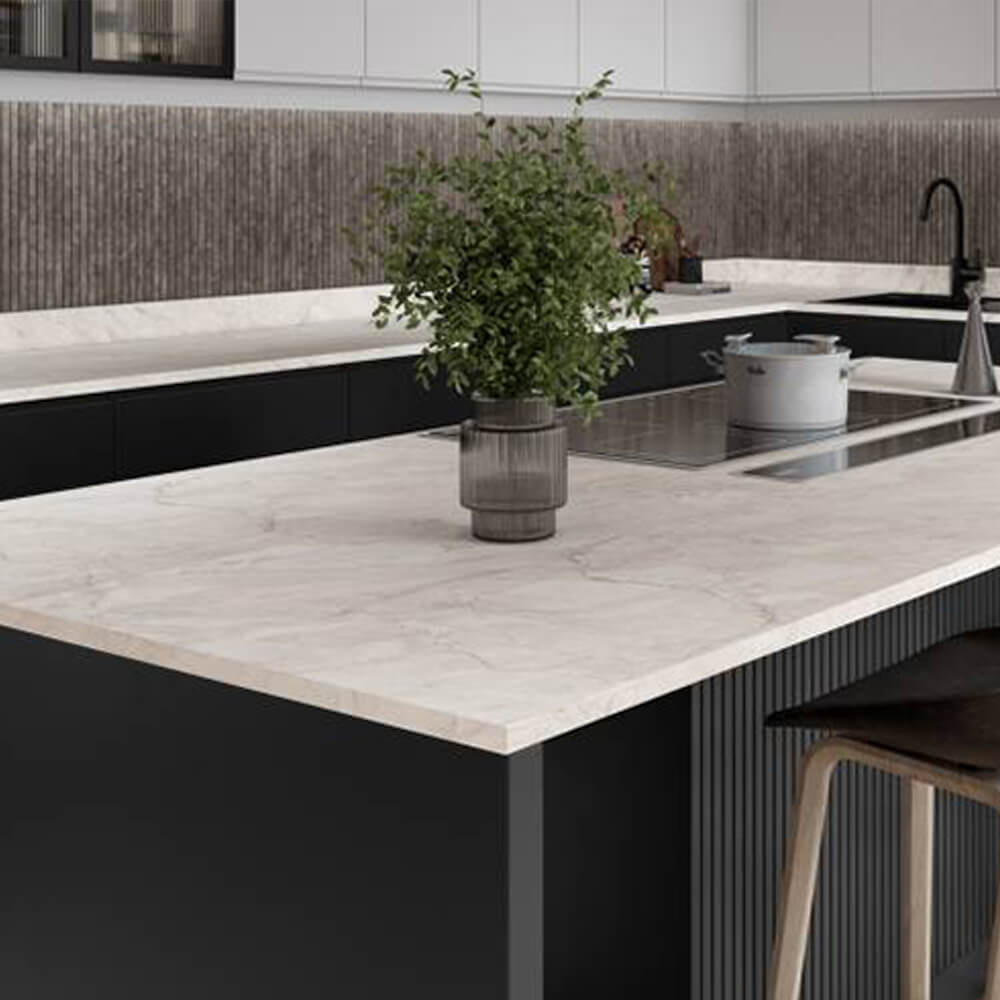 Aria Aura Marble - Solid Laminate Worktop